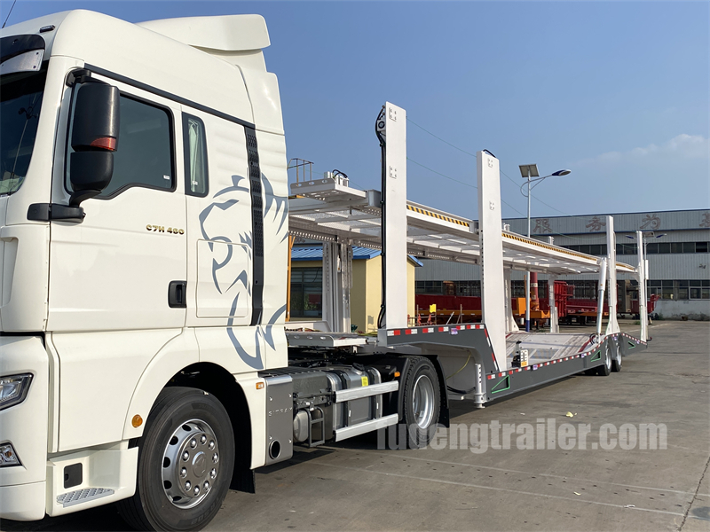 8 Units Car Carrier Trailer - Buy 8 Units Car Carrier Trailer, 2 Axles ...