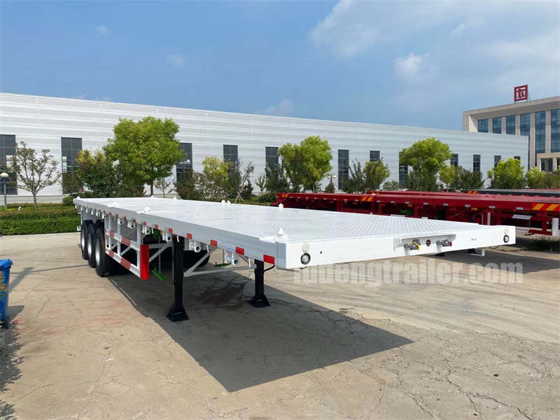 40ft Shipping Container Trailer - Buy Flatbed trailer for sale, 40ft ...