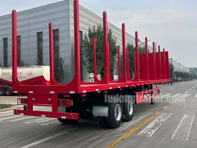 Timber Transport Flatbed Semi Trailer - Buy 20ft platform semi trailer ...