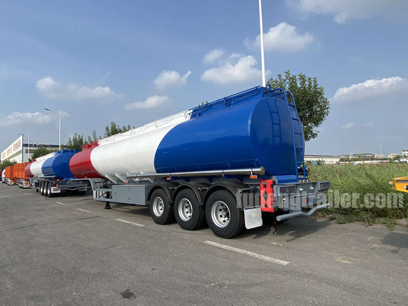Tri Axle Aluminium Fuel Tanker Trailer - Fudeng Automobile