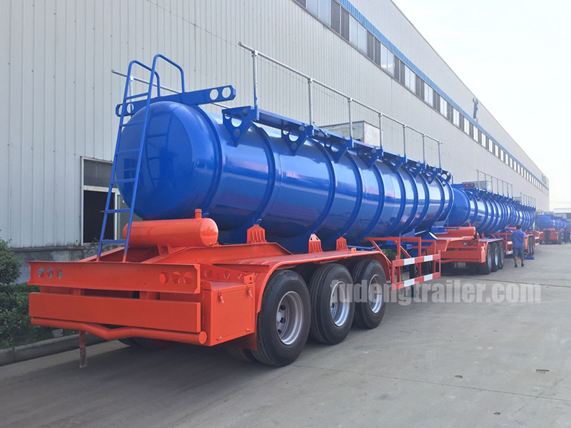 FUDENG 21KL Sulphurica Acid Trailer | 31T Concentrated Sulfuric Acid ...